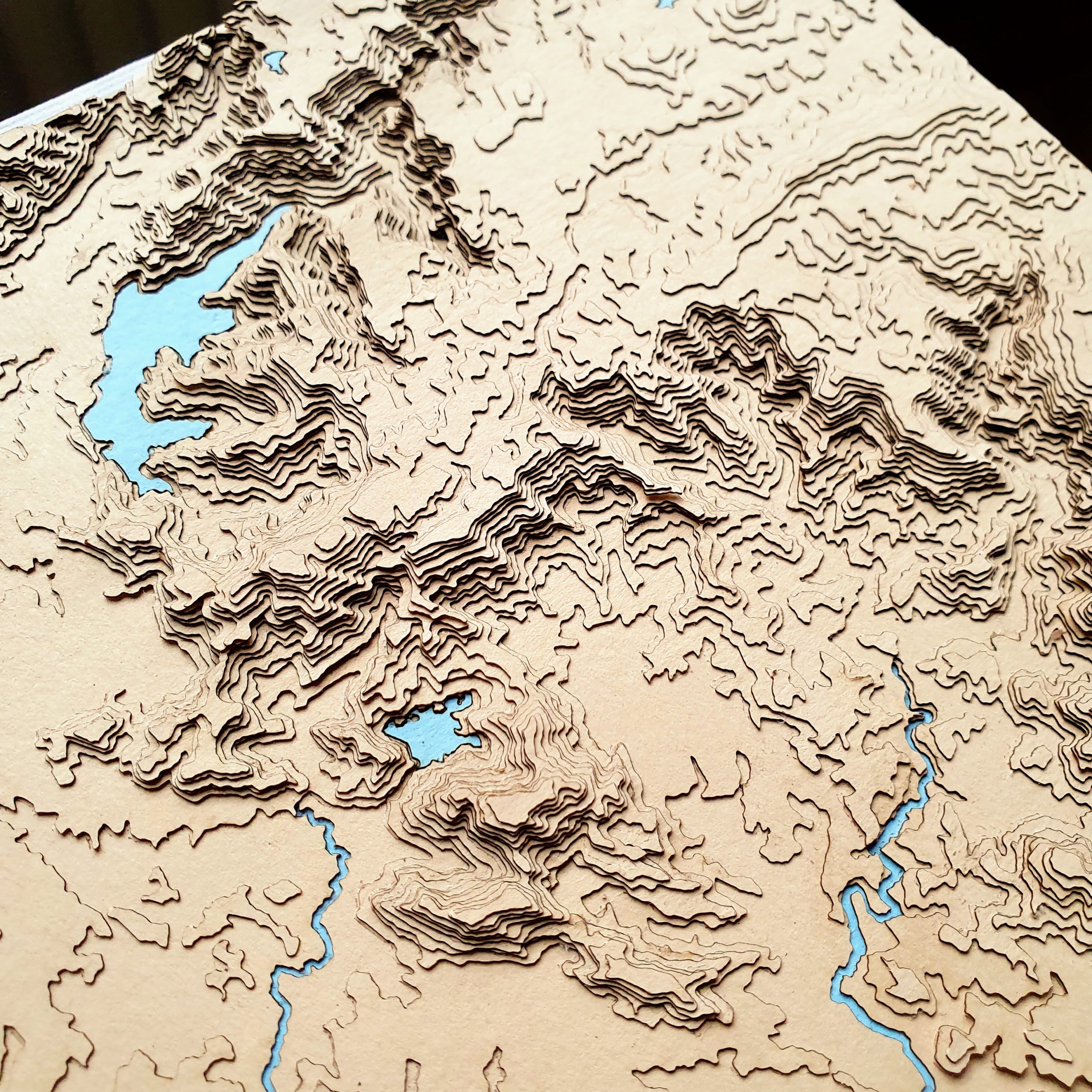 3D reljefna karta po narudžbi | 3D Relief Map Custom Made – North2South.eu